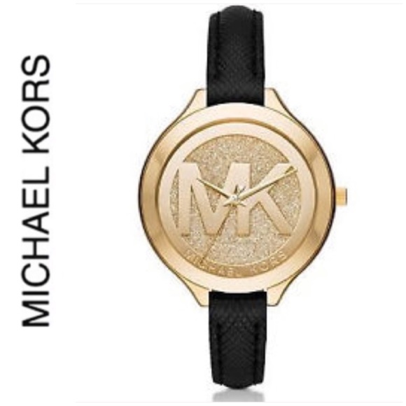 Michael Kors | Accessories | Nwt Authentic Mk Gold Tone Logo Watch ...